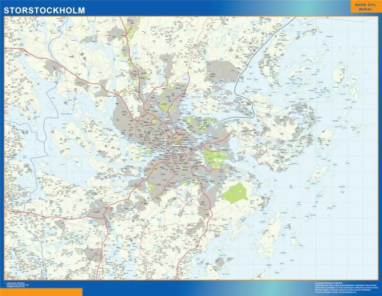 Väggkartor över världen och Sverige – Köp kartor online
